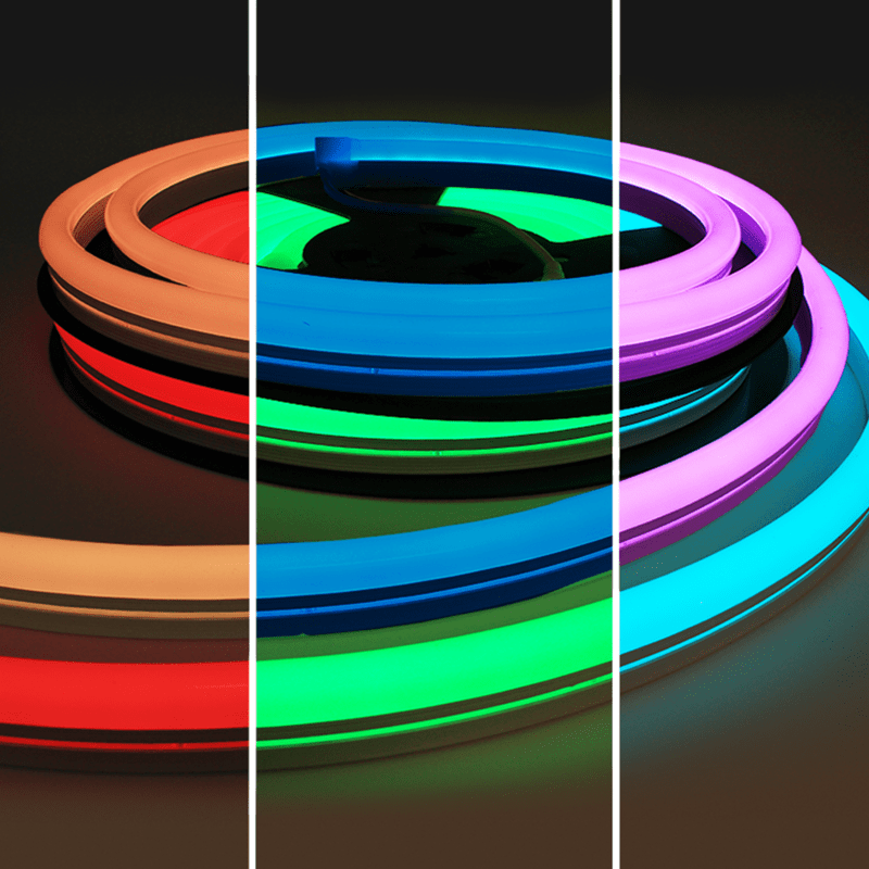 RGB Neon Led Flex maxi rond 1 meter - losse strip kopen? Bestel via ...