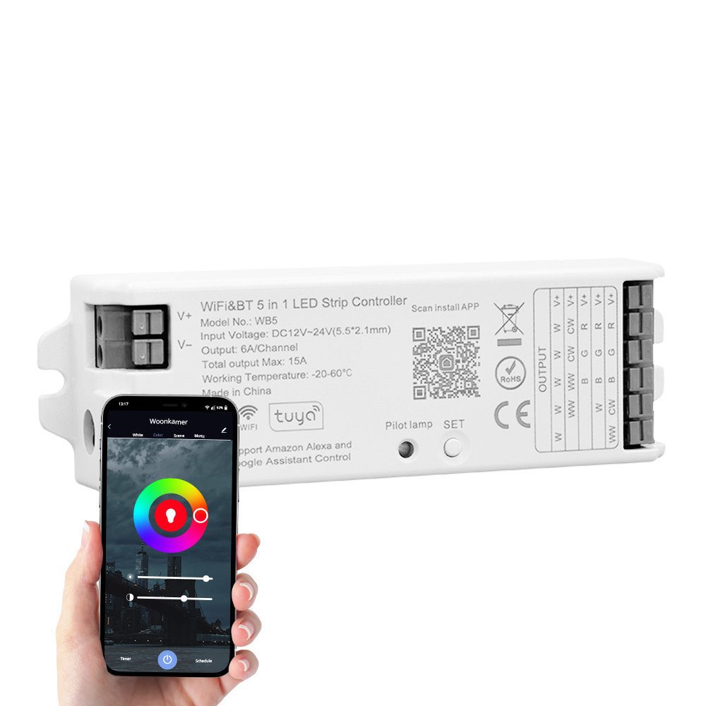 Ledstrip controller met ingebouwde wifi module - Geschikt voor alle ...